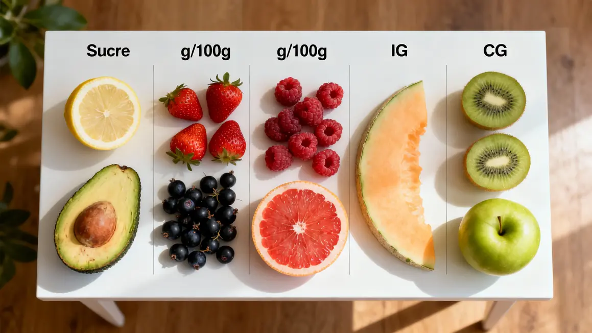 Fruits les moins sucrés : classement fiable, conseils pour maîtriser ...